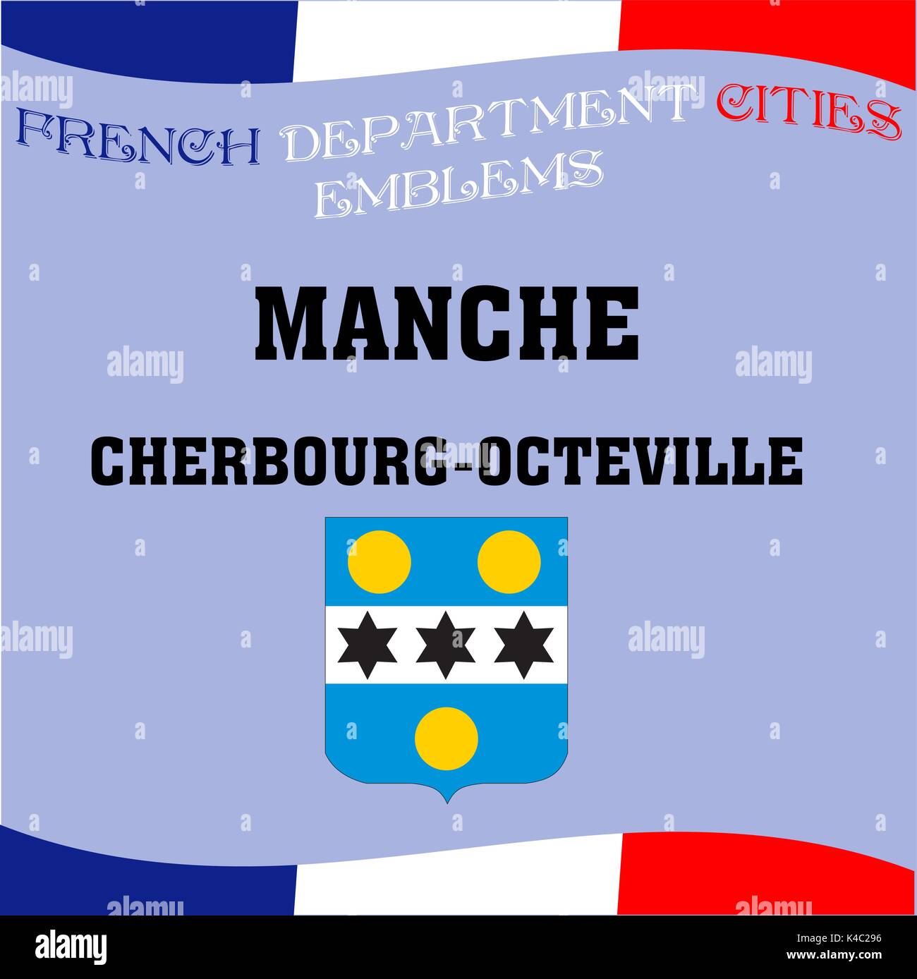 Official emblems and flags of Franch cities Stock Vector Image & Art ...