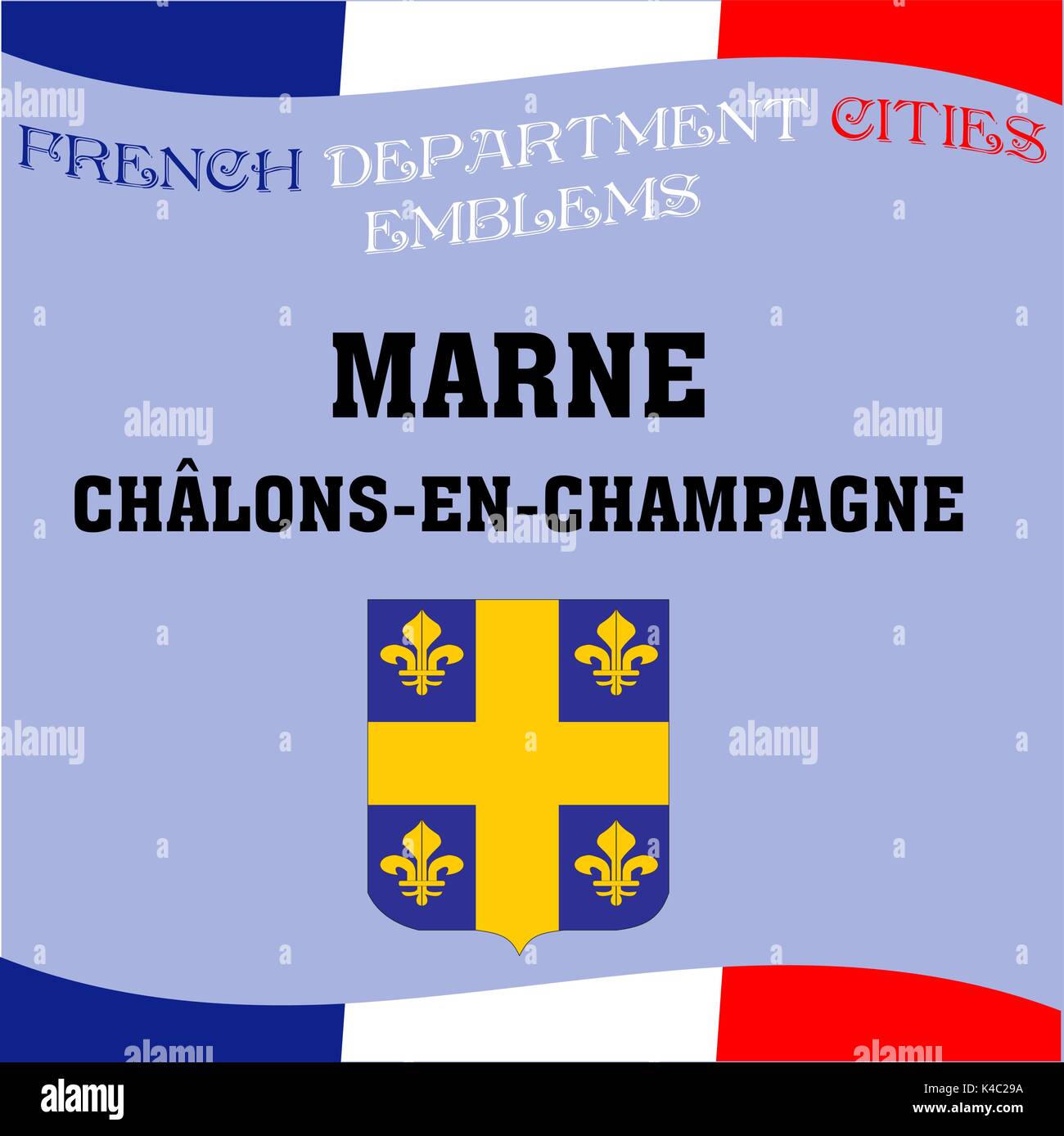 Official emblems and flags of Franch cities Stock Vector Image & Art ...