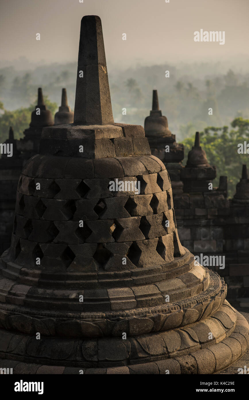 Borobudor temple in Java, Indonesia Stock Photo - Alamy