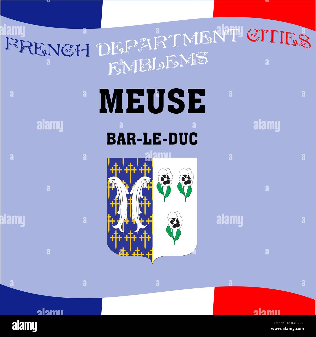 Official emblems and flags of Franch cities Stock Vector Image & Art ...