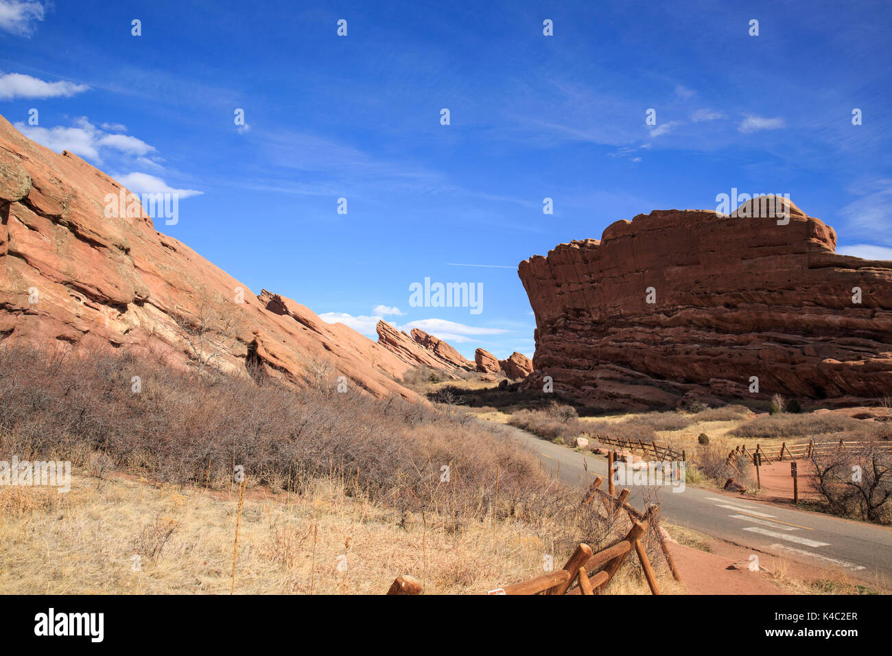 Rock Formation at Red Rocks Park in Denver, Colorado Stock Photo - Alamy