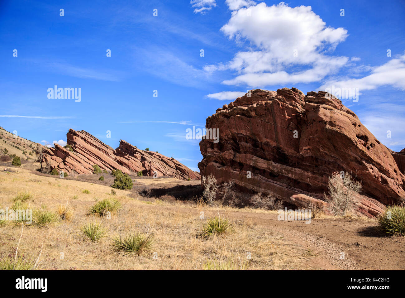Rock Formation at Red Rocks Park in Denver, Colorado Stock Photo - Alamy