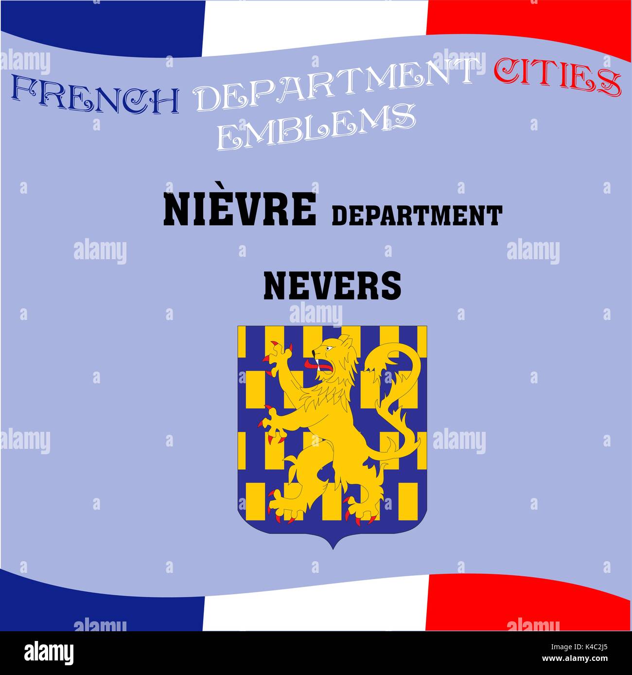 Official emblems and flags of Franch cities Stock Vector Image & Art ...