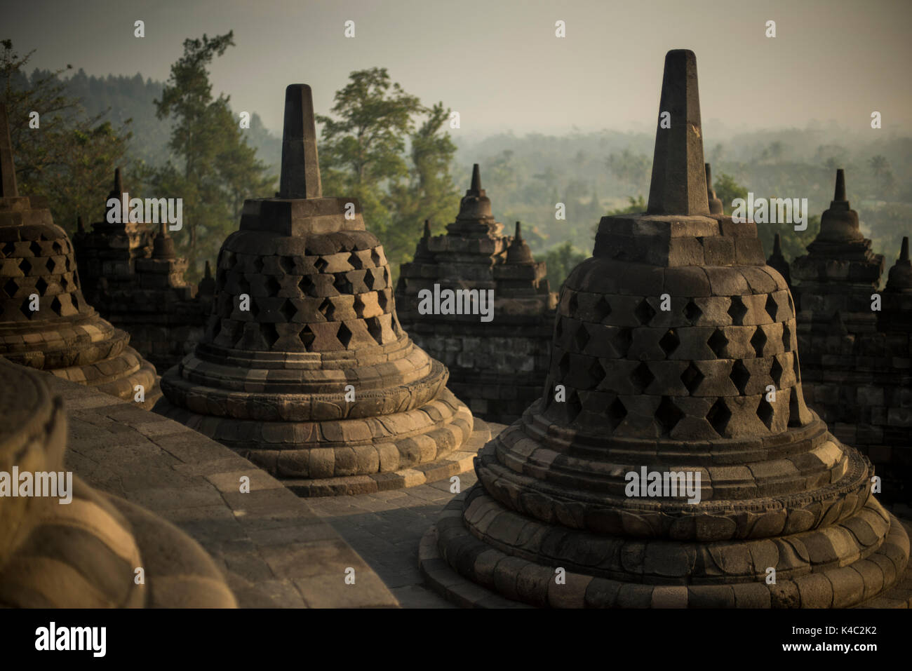 Borobudor temple in Java, Indonesia Stock Photo - Alamy
