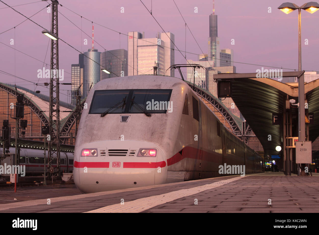 Intercity Express Ice Of Deutsche Bahn At Frankfurt Central Railway ...