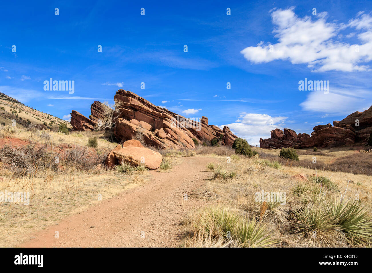 Rock Formation at Red Rocks Park in Denver, Colorado Stock Photo - Alamy