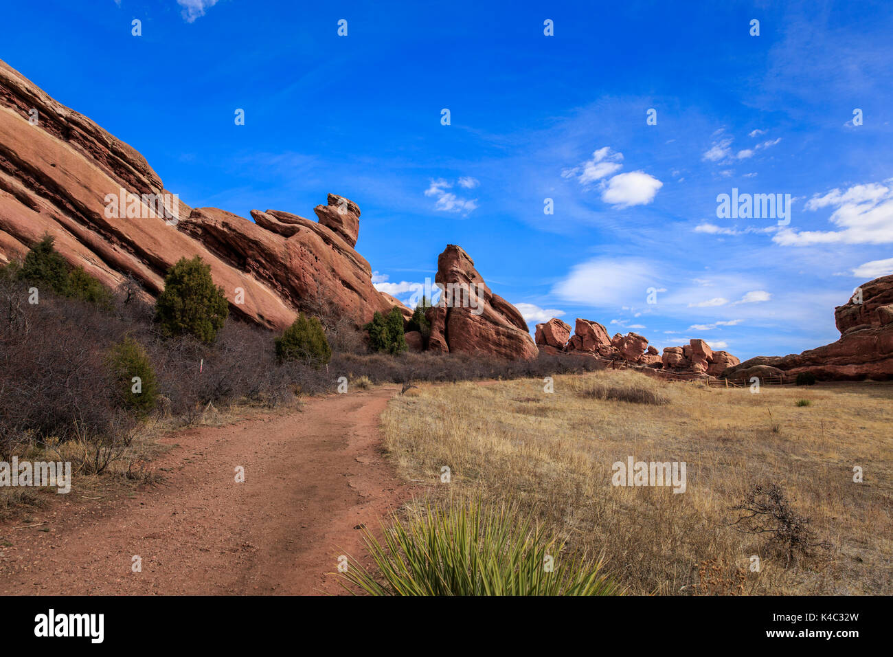 Rock Formation at Red Rocks Park in Denver, Colorado Stock Photo - Alamy