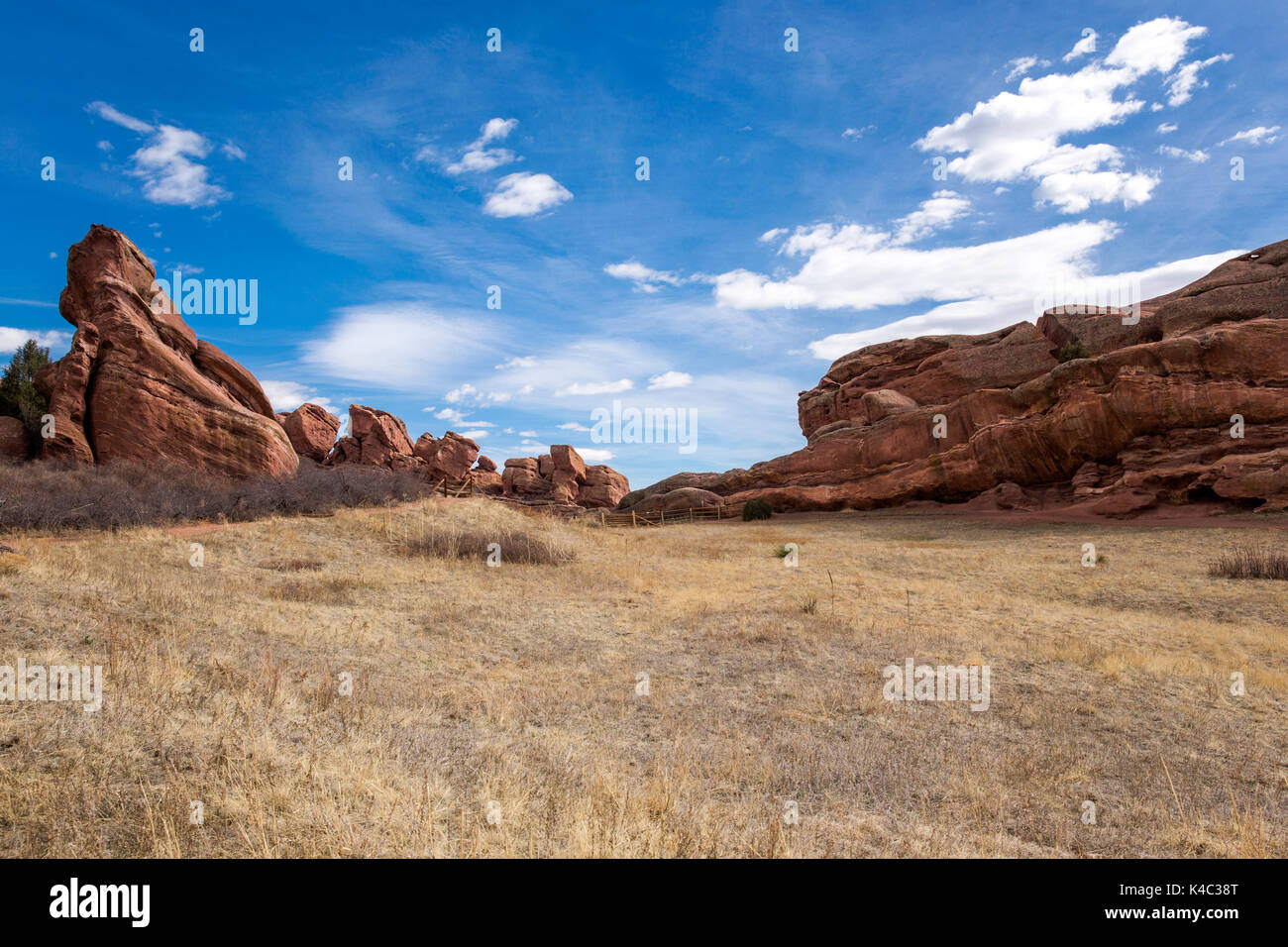 Rock Formation at Red Rocks Park in Denver, Colorado Stock Photo - Alamy