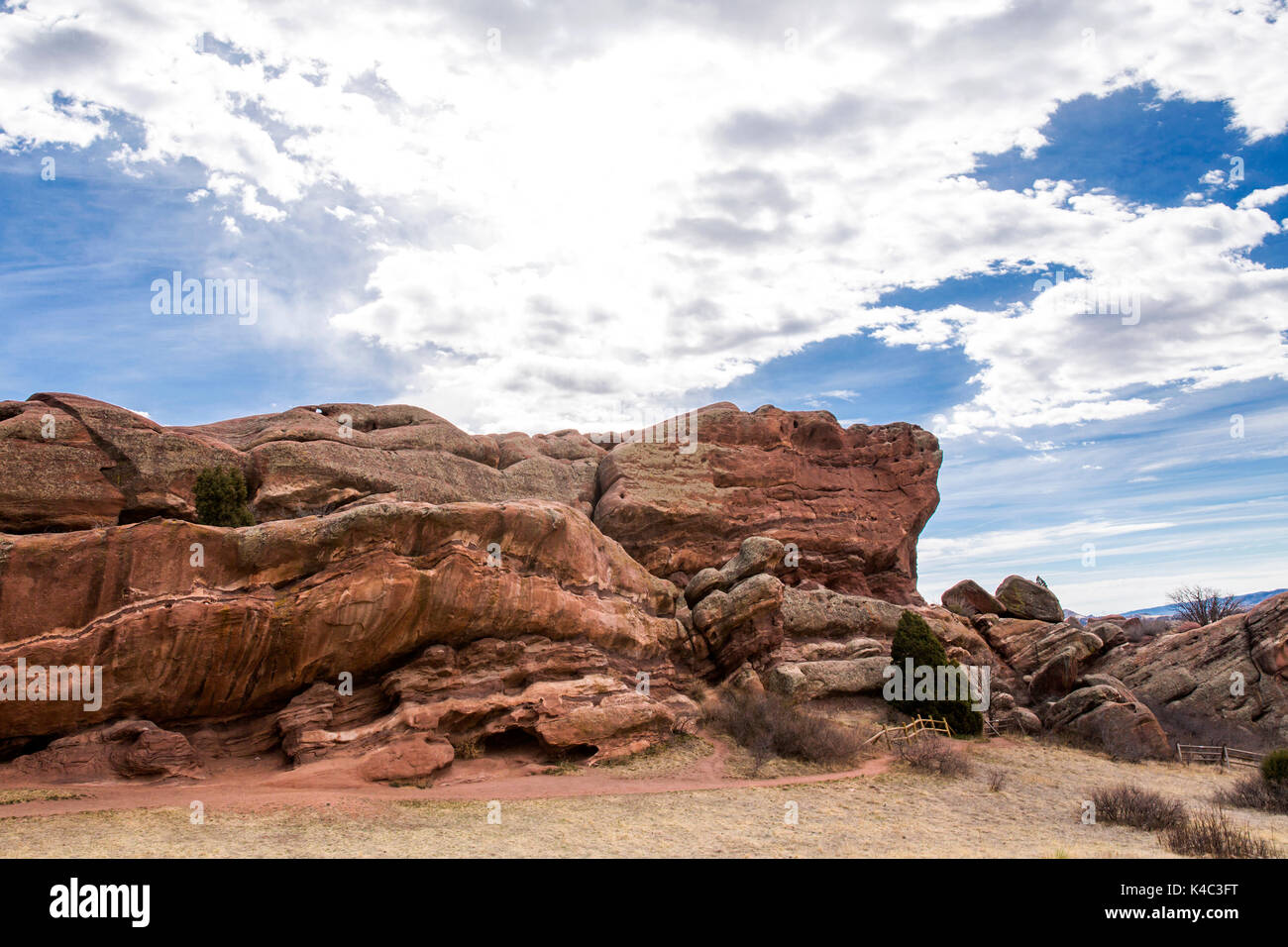 Rock Formation at Red Rocks Park in Denver, Colorado Stock Photo - Alamy