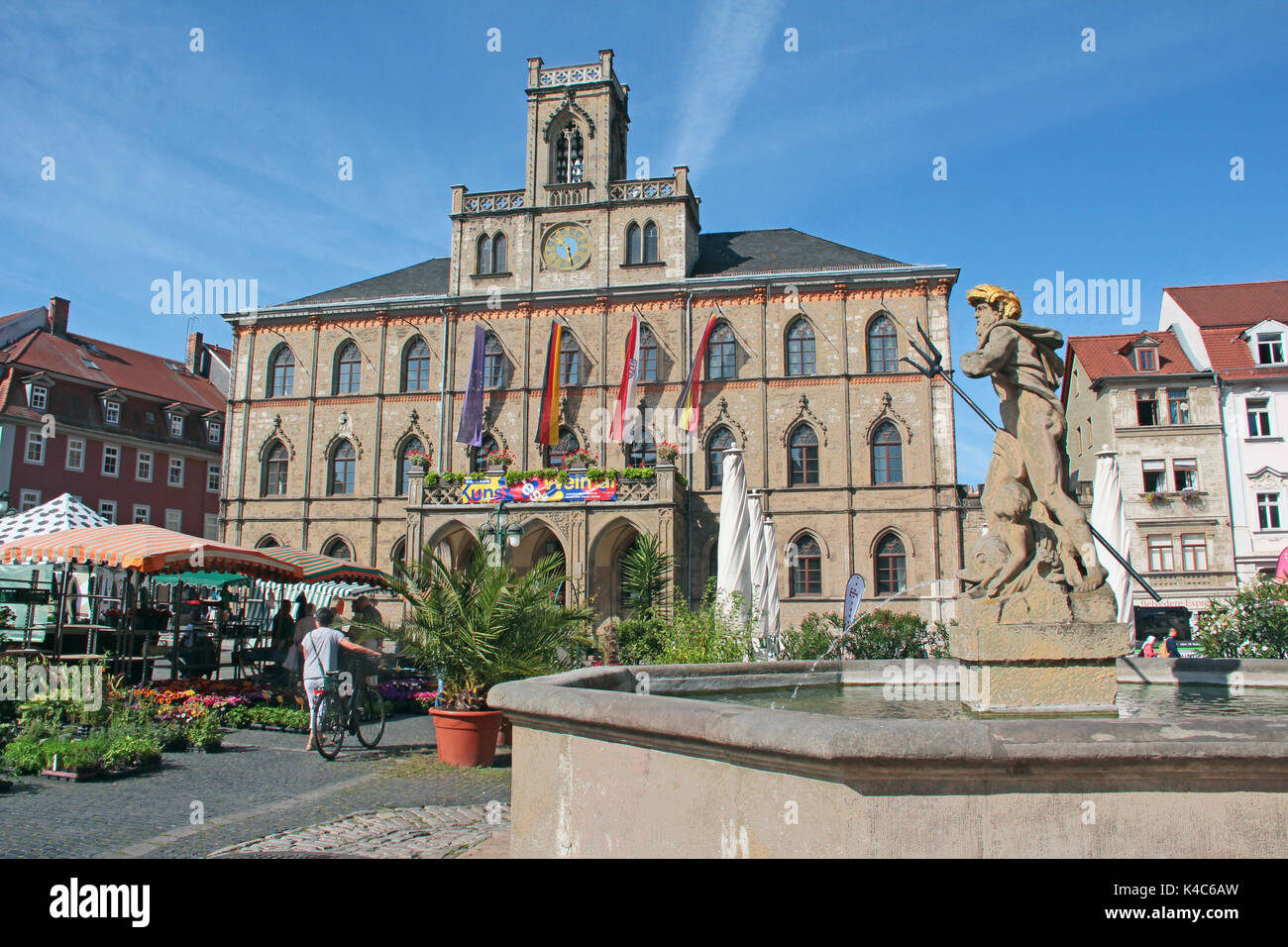 Town Hall Weimar In Thuringia Stock Photo - Alamy