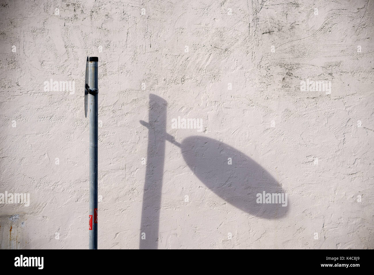 Traffic Sign Casts Shadows Stock Photo - Alamy