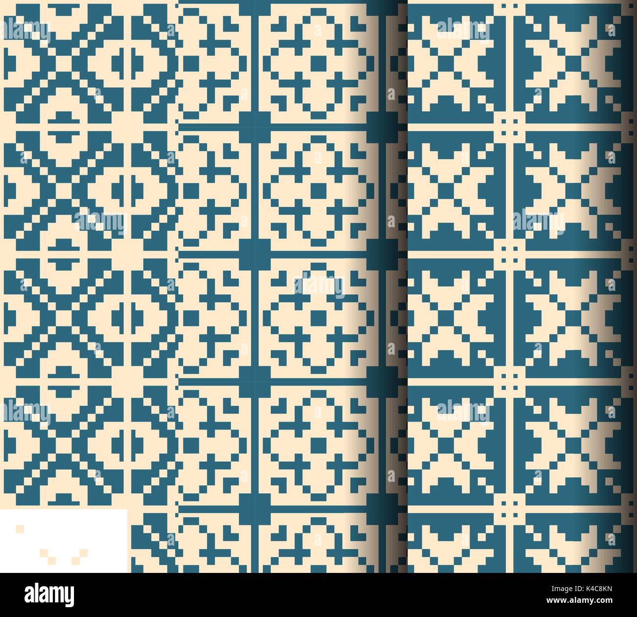 pixel pattern, textile, pattern fills, web page background, surface textures Stock Vector Image ...