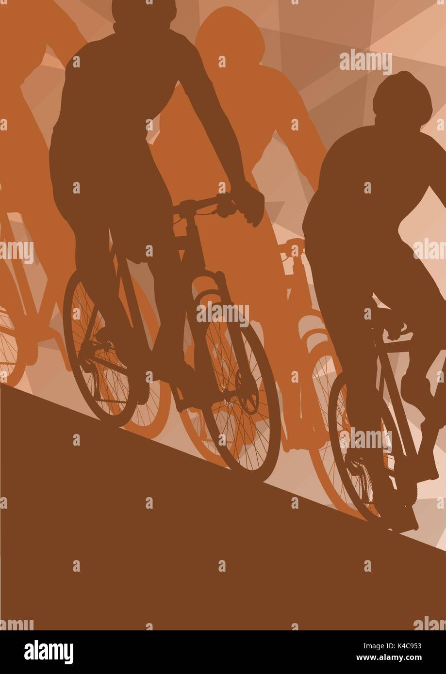 Cycling race man vector abstract background Stock Vector Image & Art ...