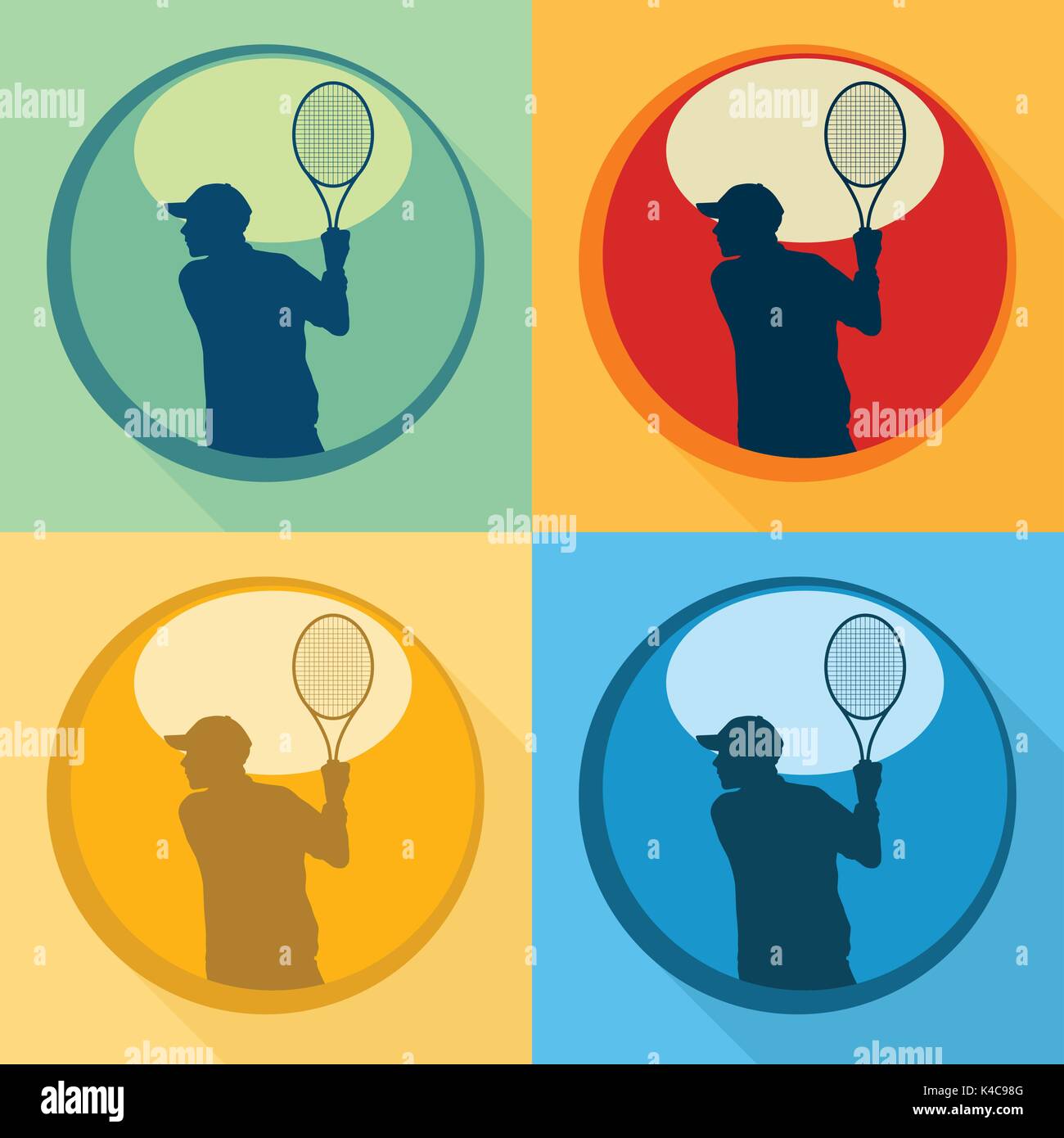 Tennis player vector background man icon Stock Vector Image & Art - Alamy