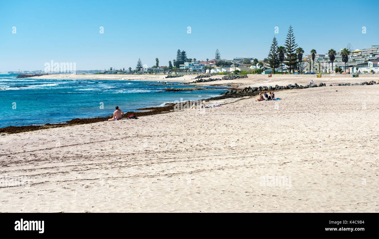 Beach In Swakopmund Namibia Stock Photo - Alamy