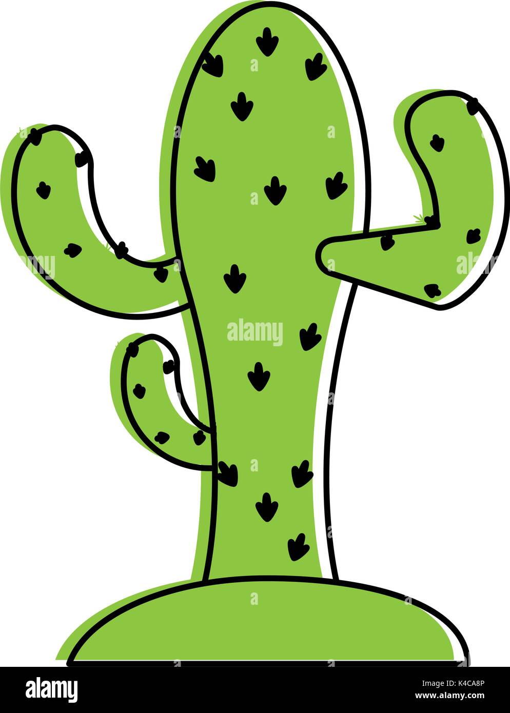 cactus on soil icon image Stock Vector Image & Art - Alamy