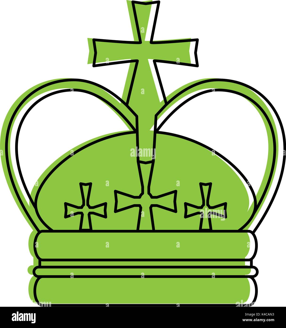 royal crown with crosses icon image Stock Vector Image & Art - Alamy