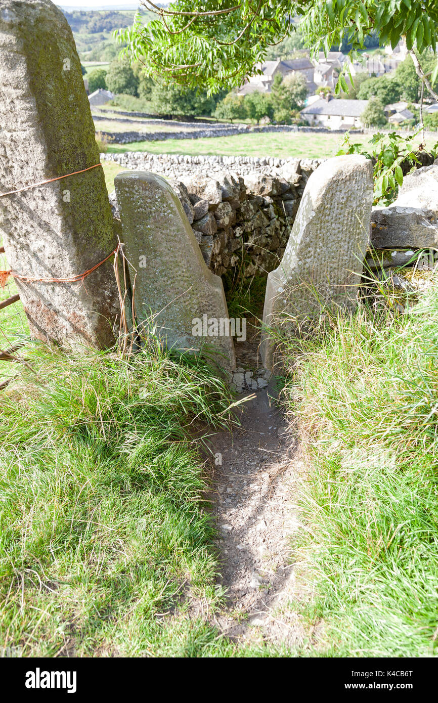 A pinch stile at Hartington, Derbyshire, England, United Kingdom Stock ...