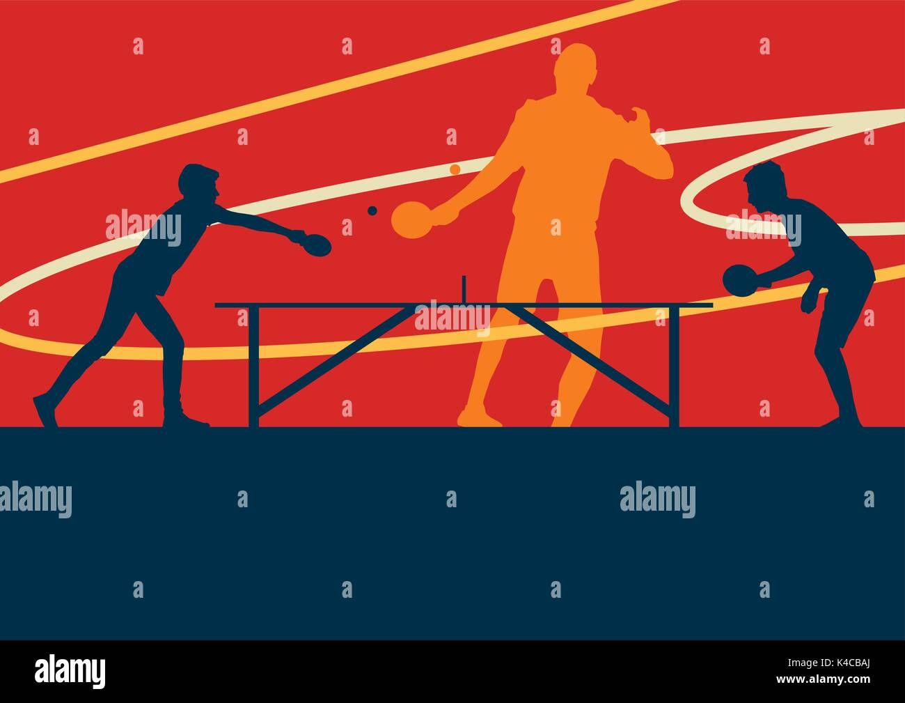 Table tennis player Stock Vector Images - Alamy