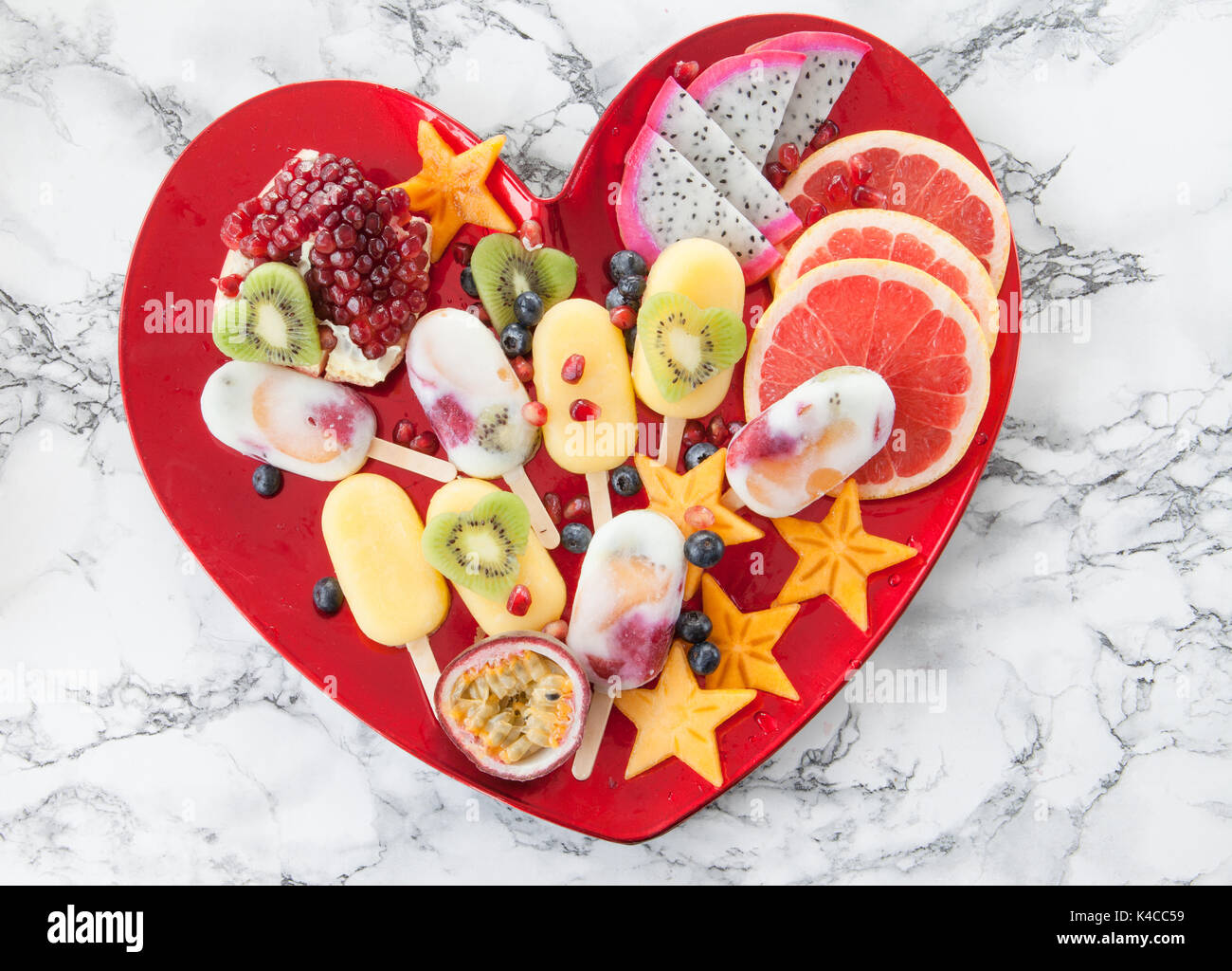 Homemade Frozen Popsicles Stock Photo - Alamy