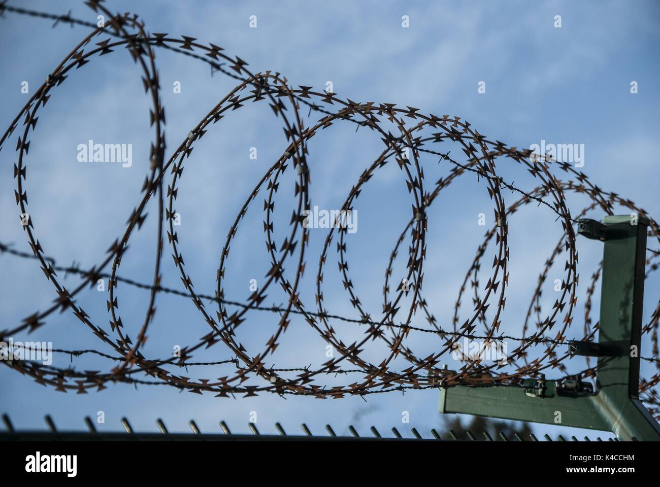 Protection, Security, Barbed Wire Stock Photo - Alamy