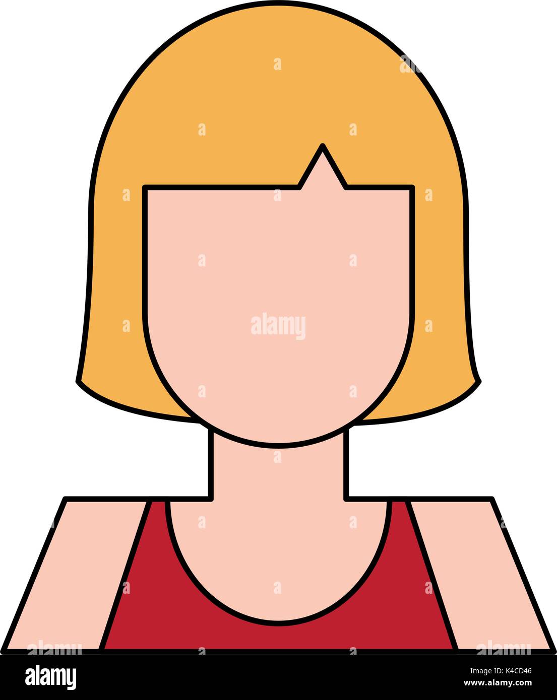 blonde woman avatar icon image Stock Vector Image & Art - Alamy