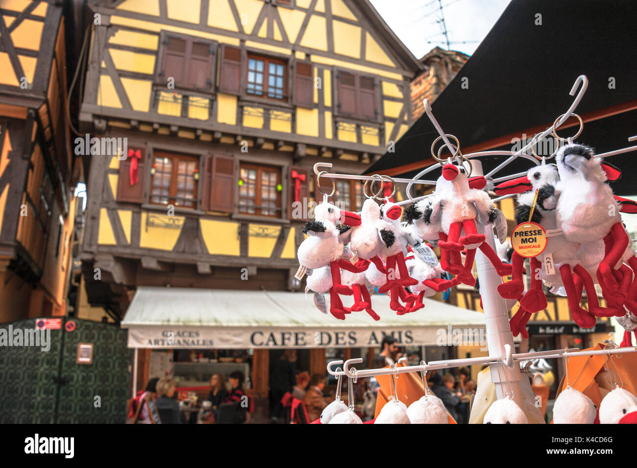Obernai, The Stork Which Is Symbol For The Alsace As Souvenir ...