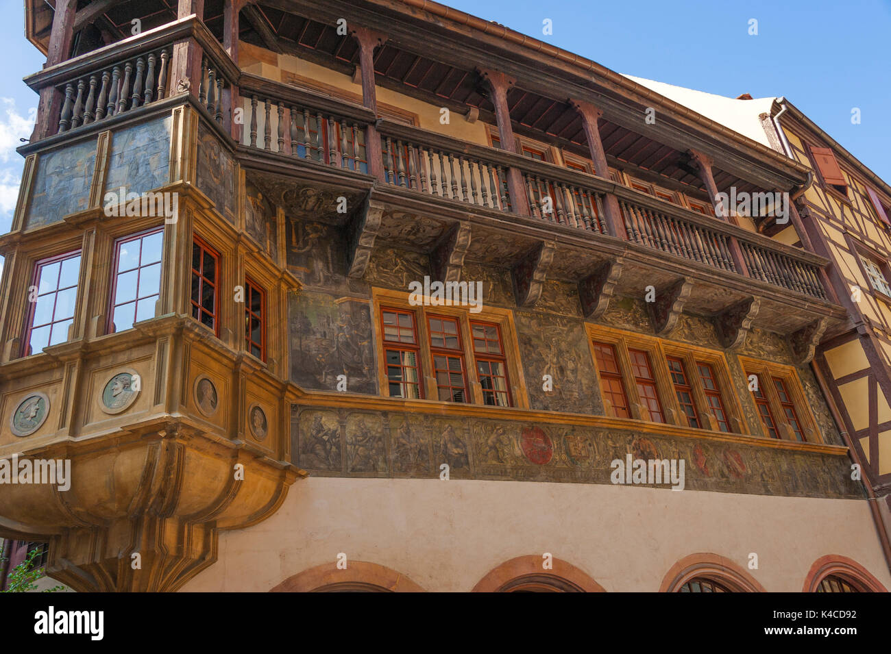 The Pfister House In Colmar, Architecture Of Renaissance, Scenic ...