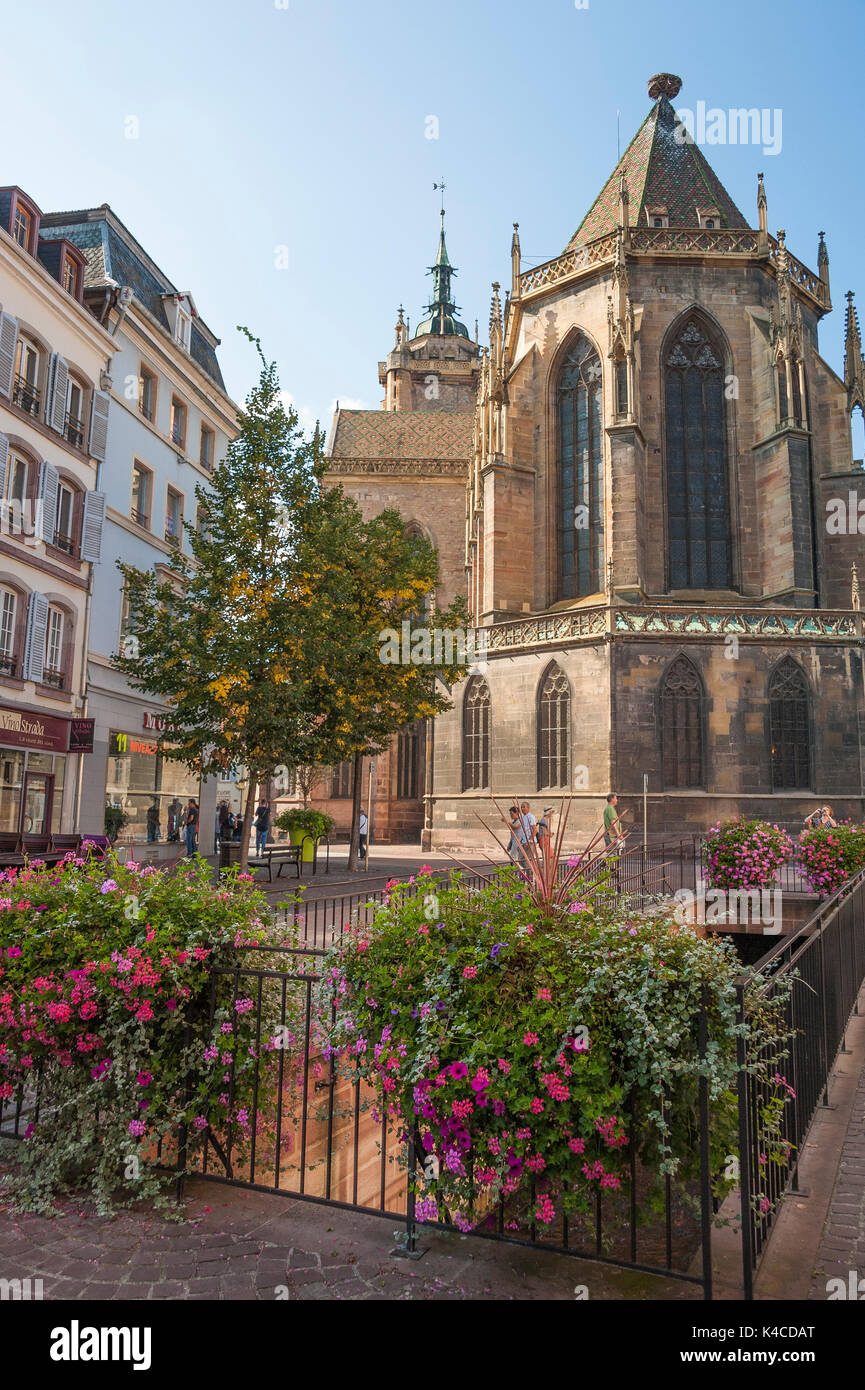 Colmar, Malerische Stadt An Der Reizvollen Elsässer Weinstraße, Elsass ...