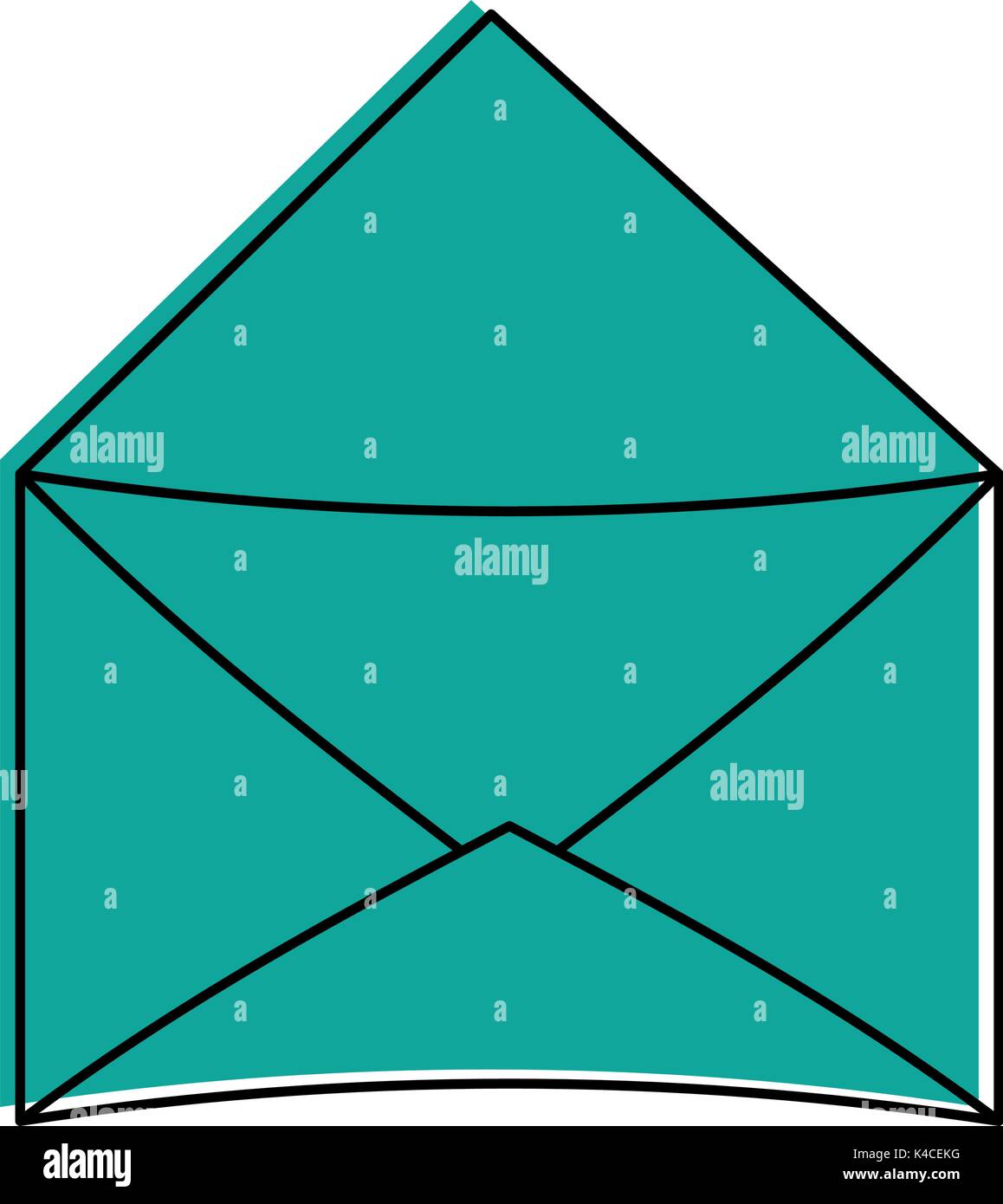open message envelope icon image Stock Vector Image & Art - Alamy