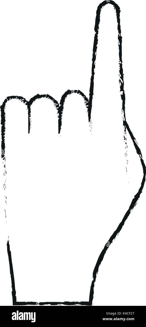 hand lifting index finger icon image Stock Vector Image & Art - Alamy