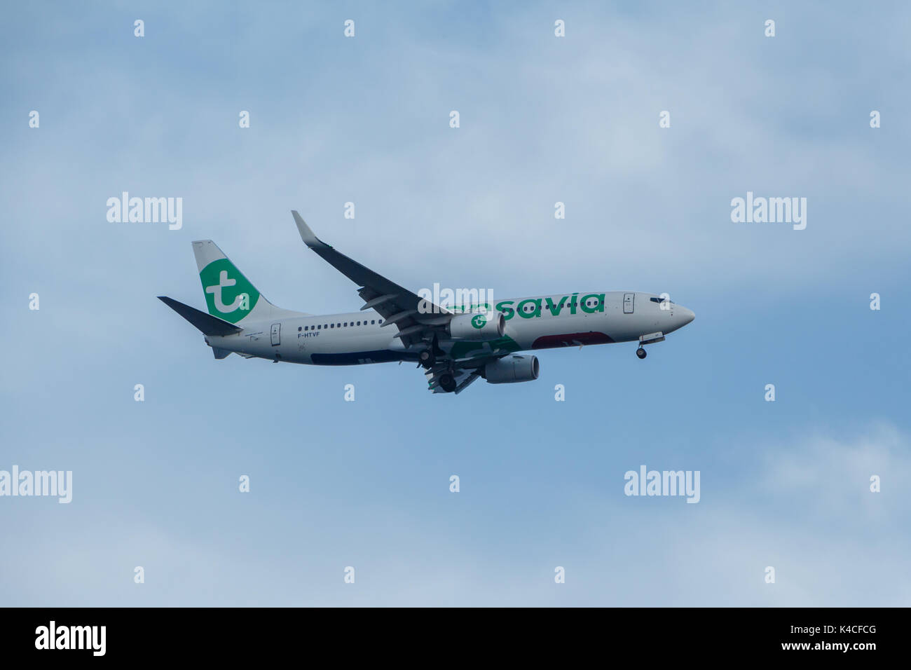 IBIZA, SPAIN - CIRCA 2017: Passenger Aircraft in Transavia Livery ...