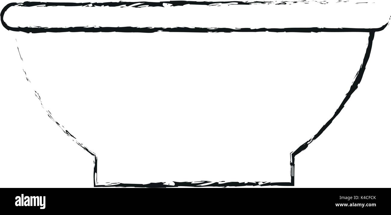 Empty ceramic bowl flat Stock Vector Images - Alamy