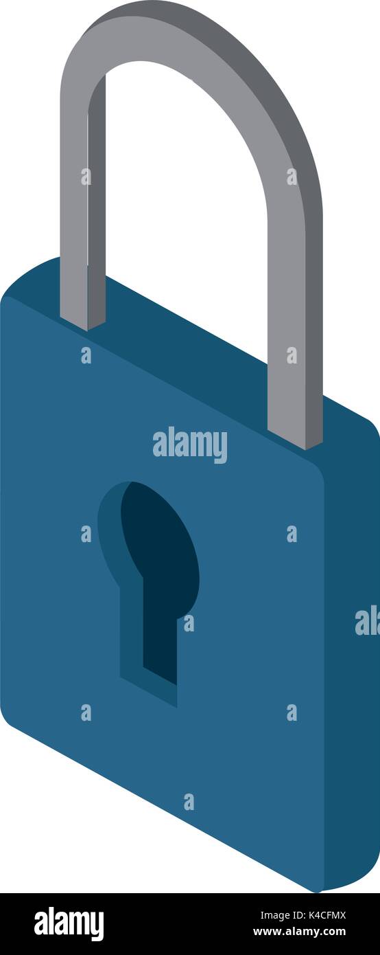 safety lock with keyhole on front icon image Stock Vector Image & Art ...