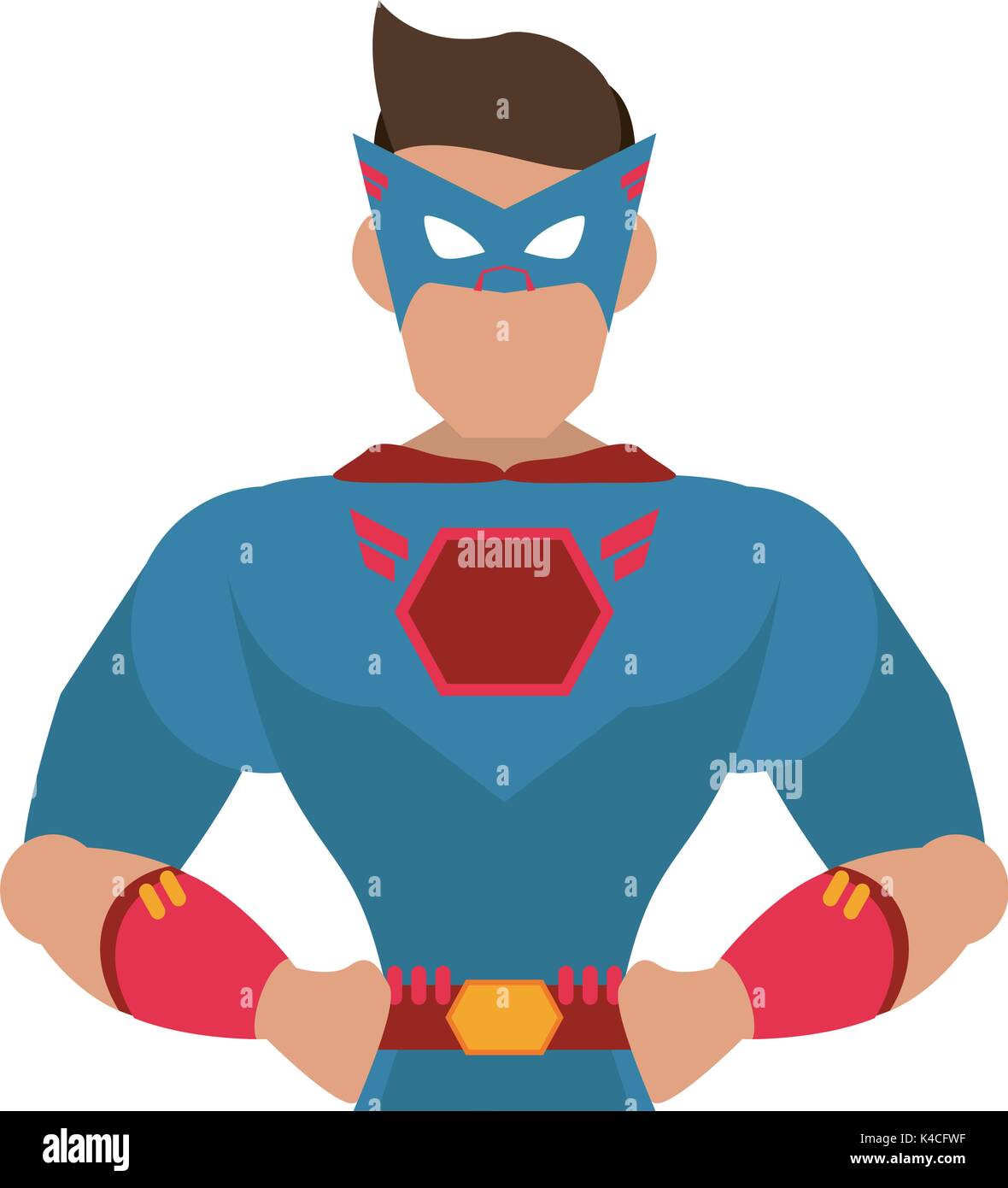 Superhero avatar superman comic design hi-res stock photography and ...