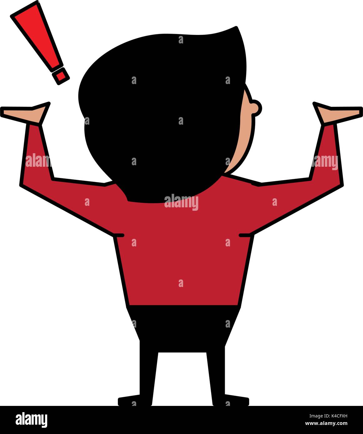 man cartoon backside icon image Stock Vector Image & Art - Alamy