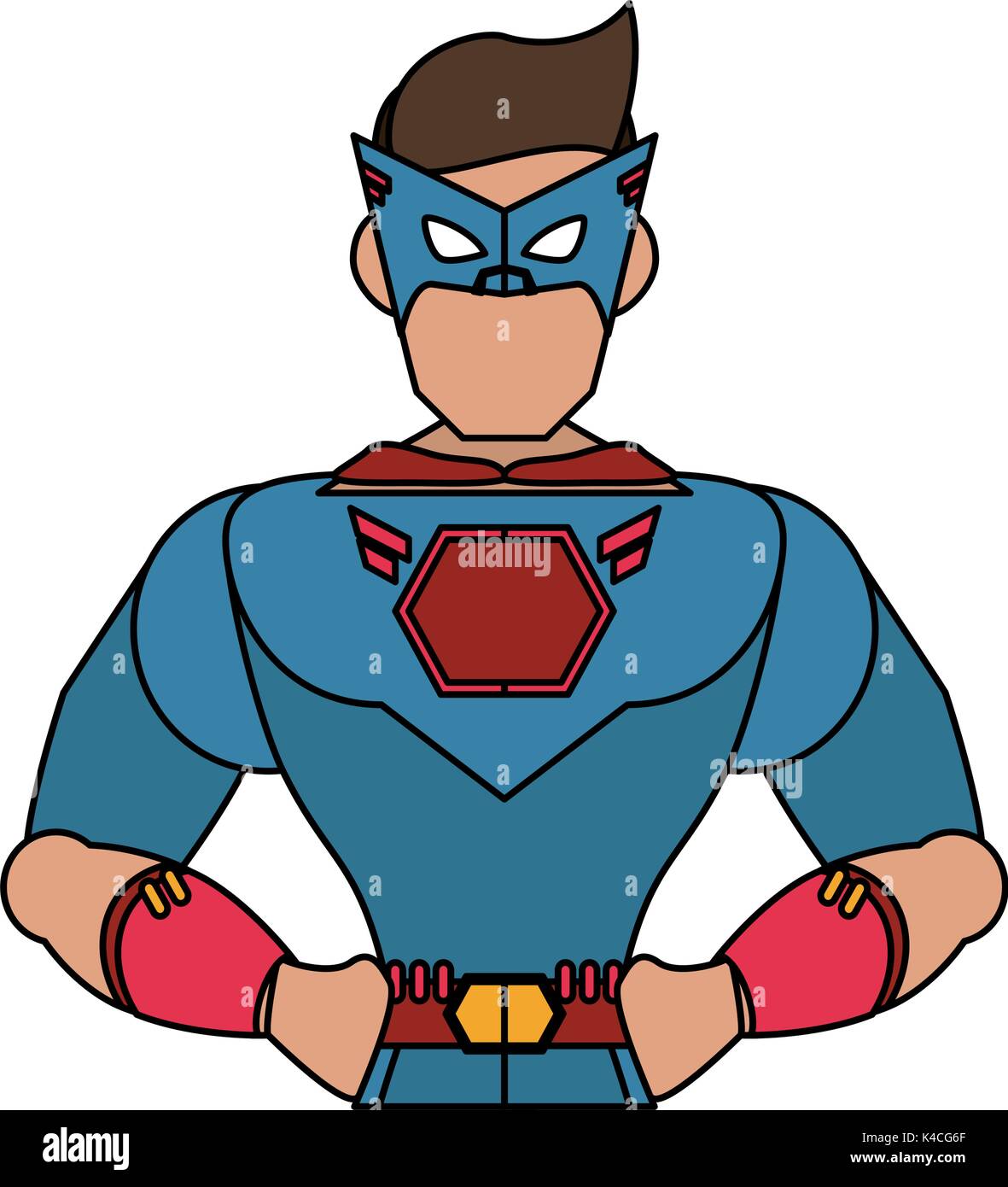 Superhero avatar superman comic design hi-res stock photography and ...