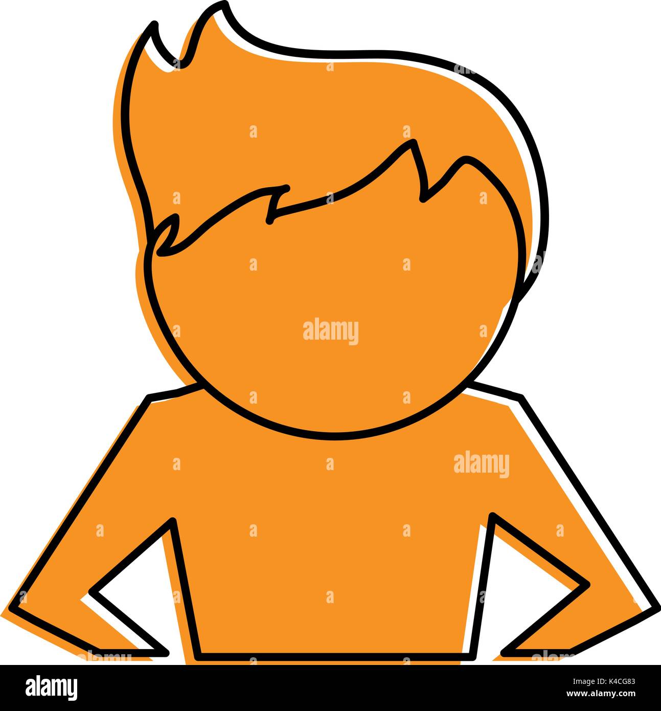 man with hands on hips cartoon icon image Stock Vector Image & Art - Alamy