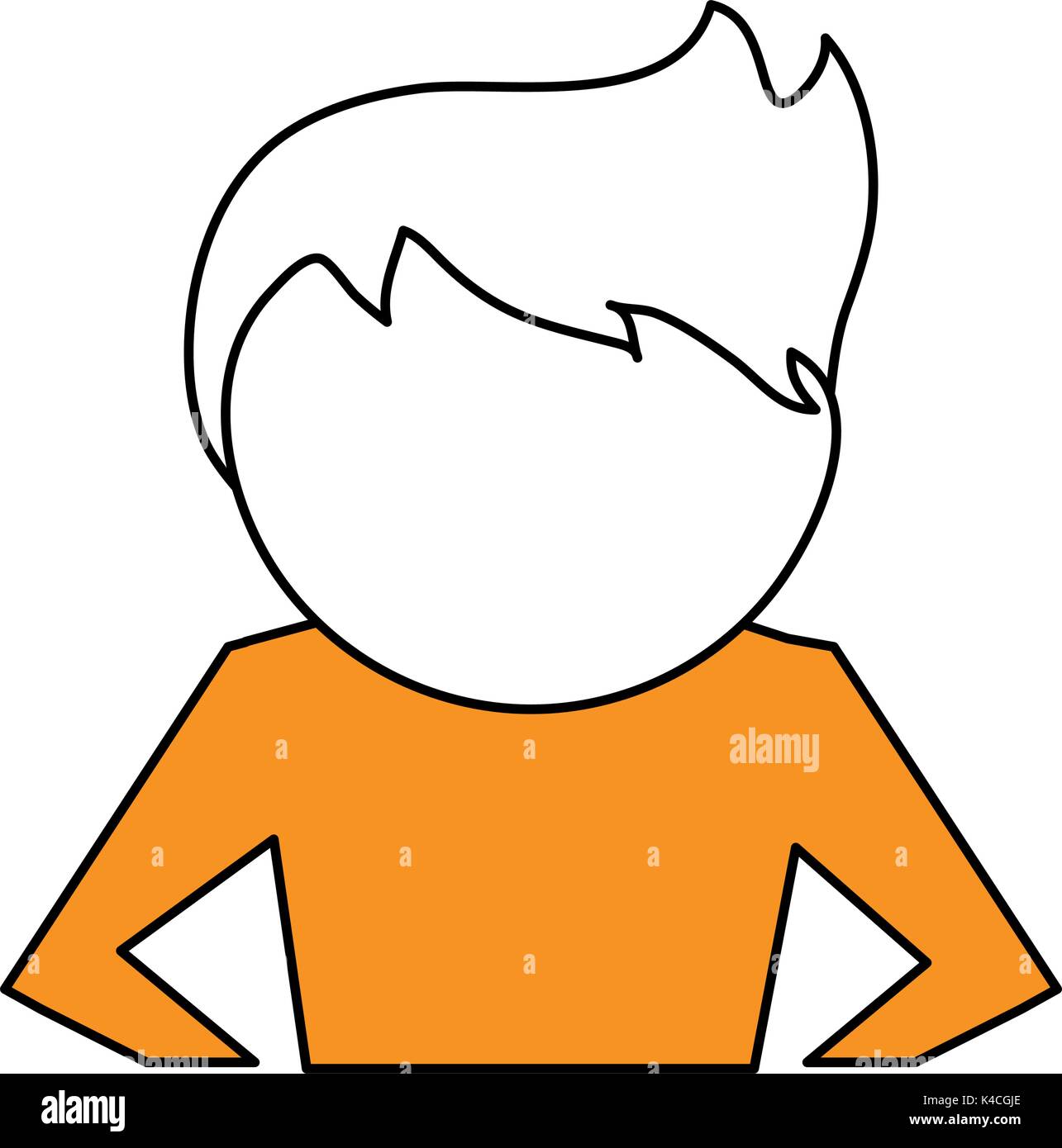 man with hands on hips cartoon icon image Stock Vector Image & Art - Alamy