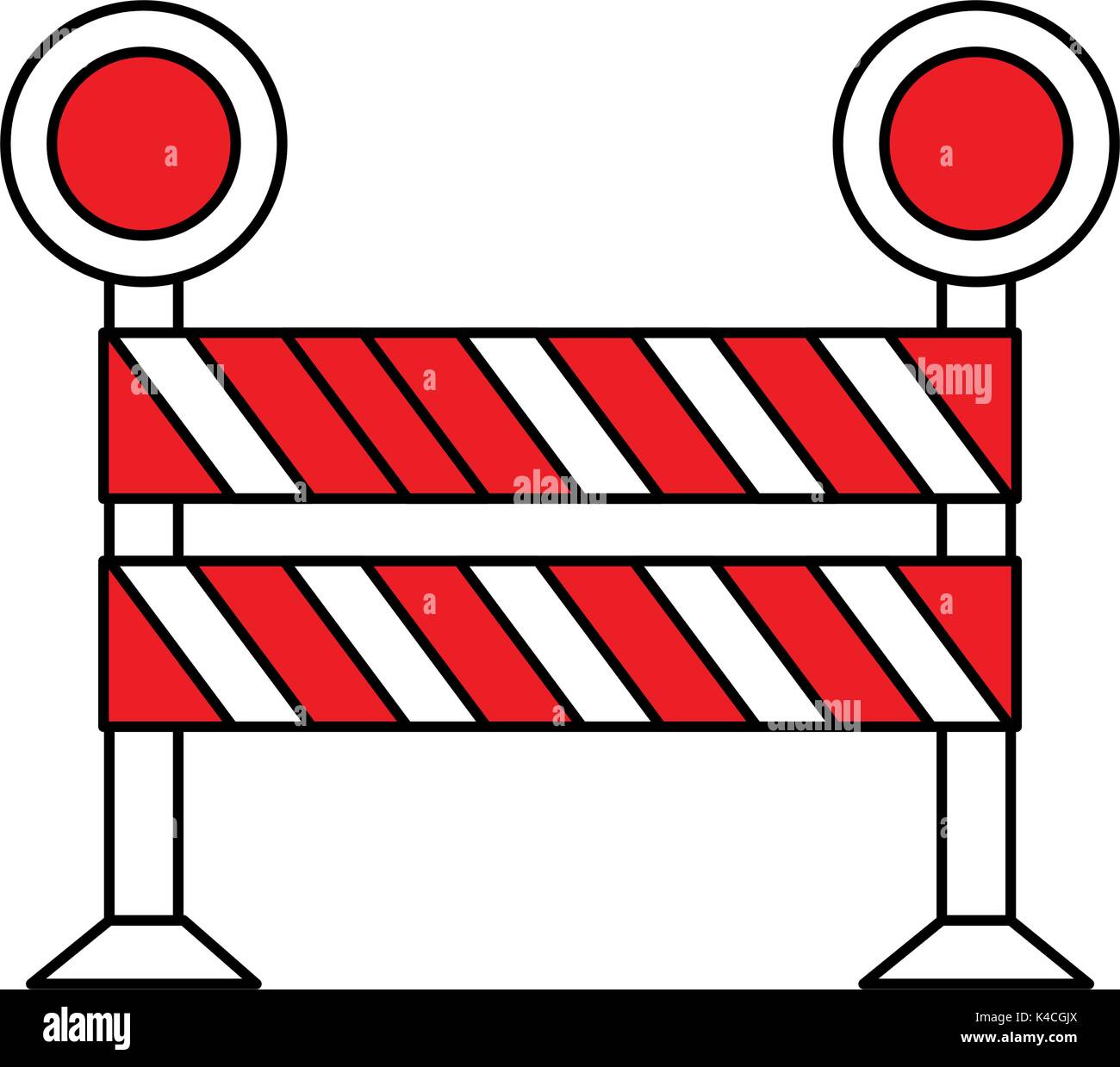 roadblock road safety icon image Stock Vector Image & Art - Alamy