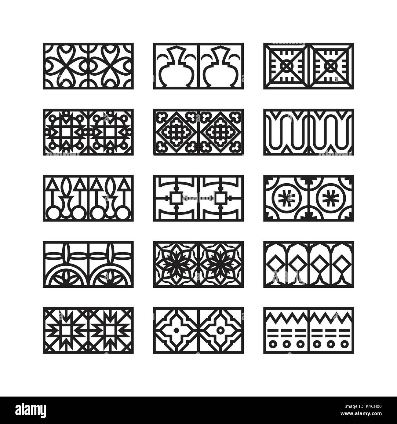 arabic ornament icon, vector set Stock Vector Image & Art - Alamy