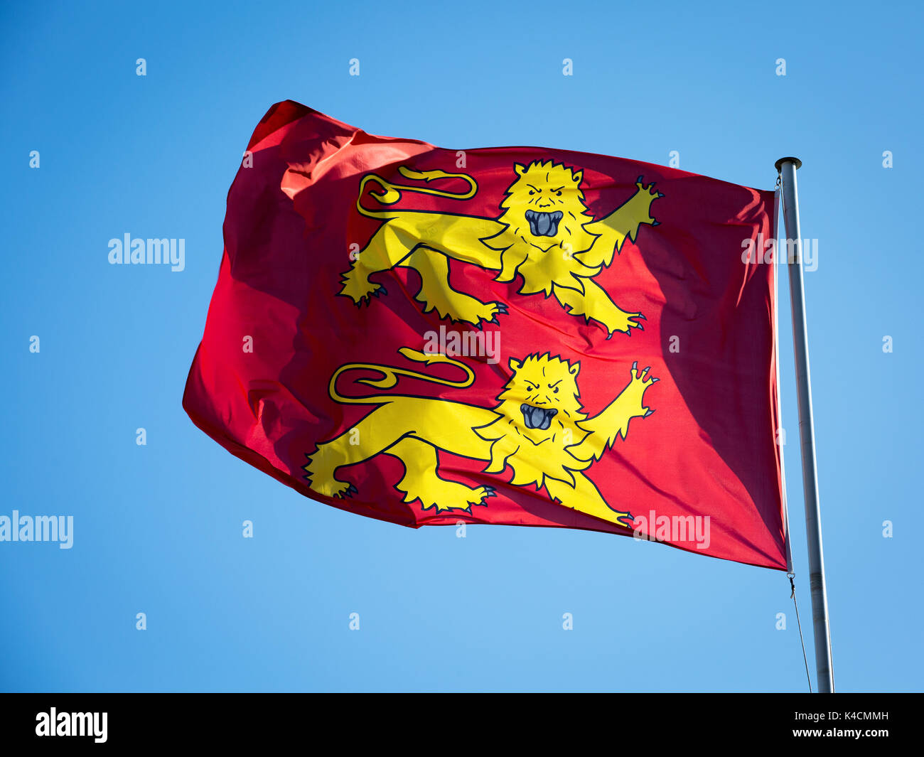 Flag Of Normandy, France Stock Photo - Alamy