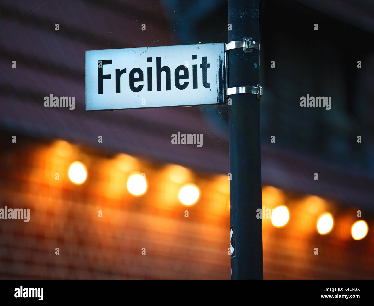 Freedom, Street Name, Light Stock Photo - Alamy