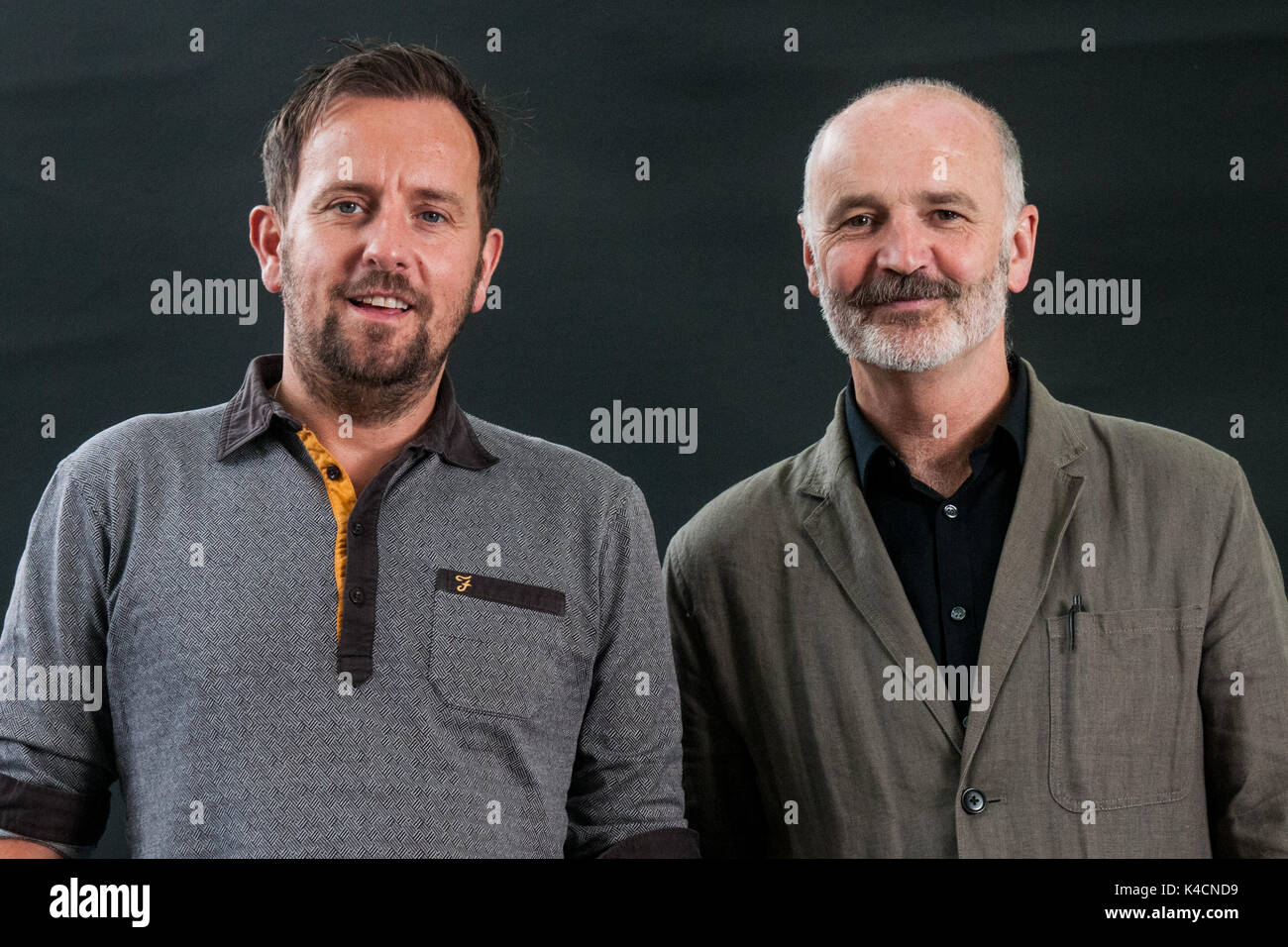 Chris Leslie and Johnny Rodger attends a photocall during the Edinburgh ...