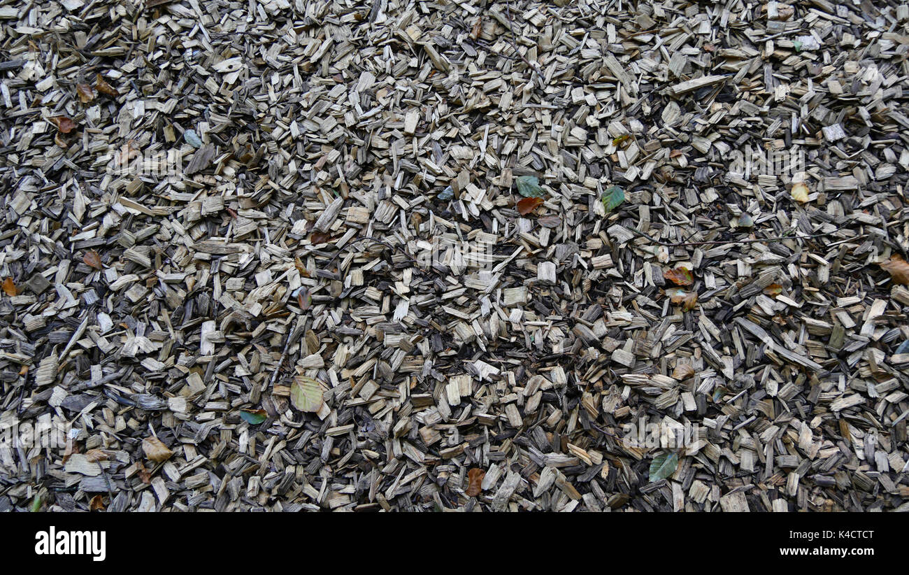 Ground Covered With Chopped Wood, Wood Chips, Full Frame, Can Also Be ...
