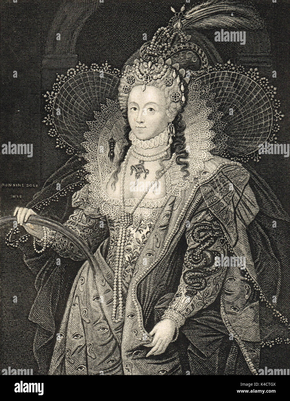 Queen elizabeth at prayer hi-res stock photography and images - Alamy