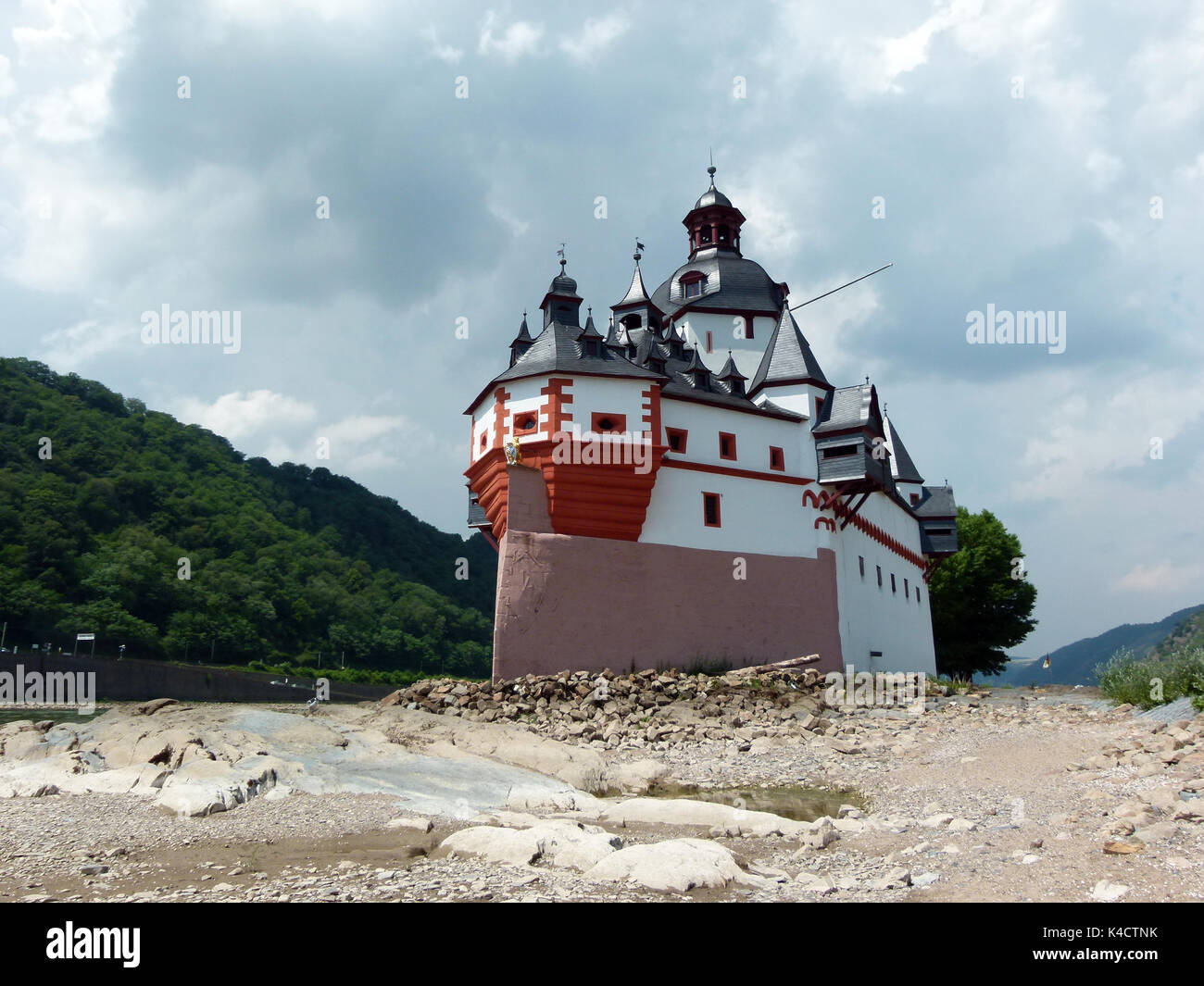 Pfalzgrafenstein Castle On The Island Of Falkenau In The Rhine ...