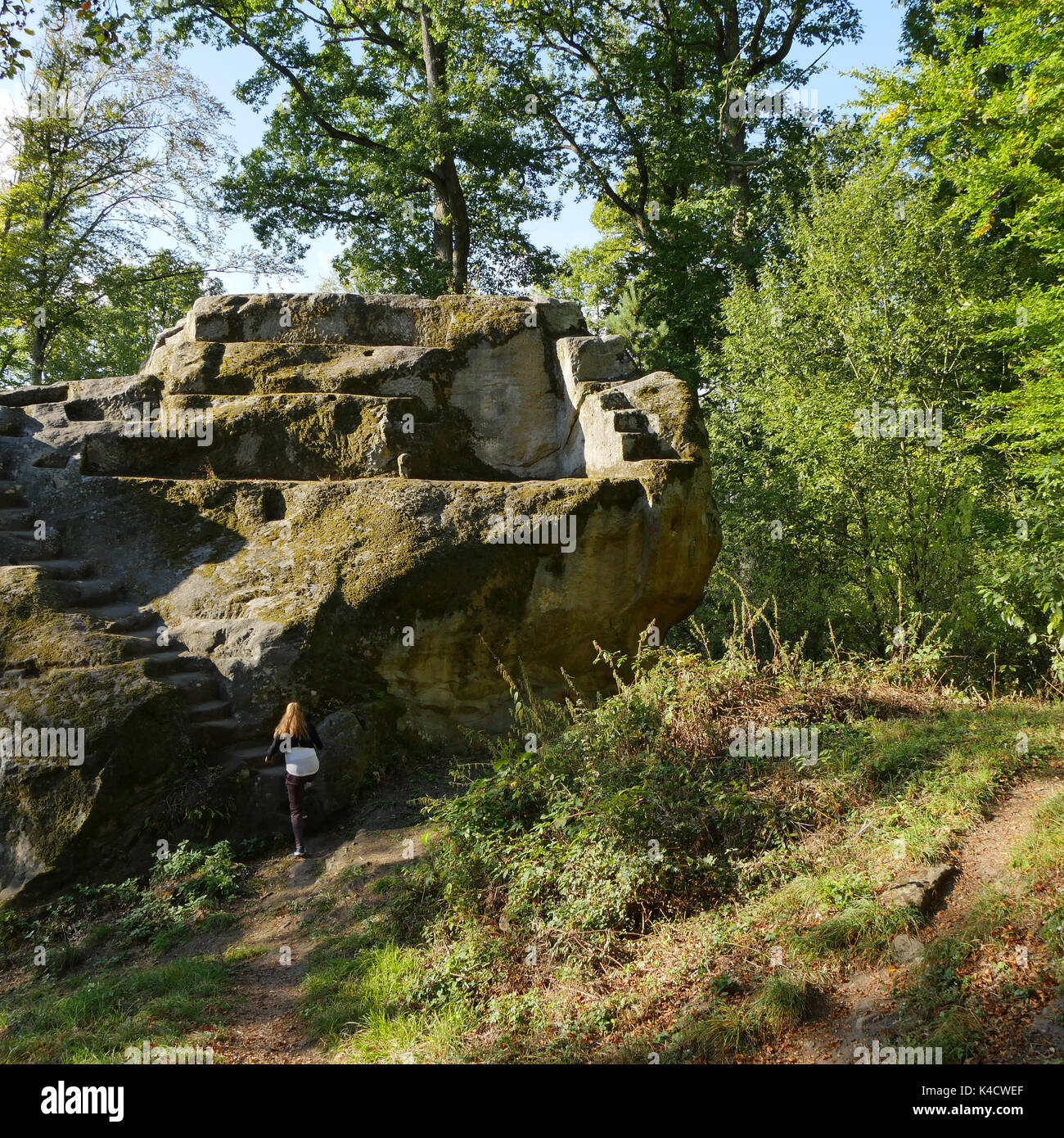 Castle Ruin Rotenhan In Lower Franconia Stock Photo - Alamy