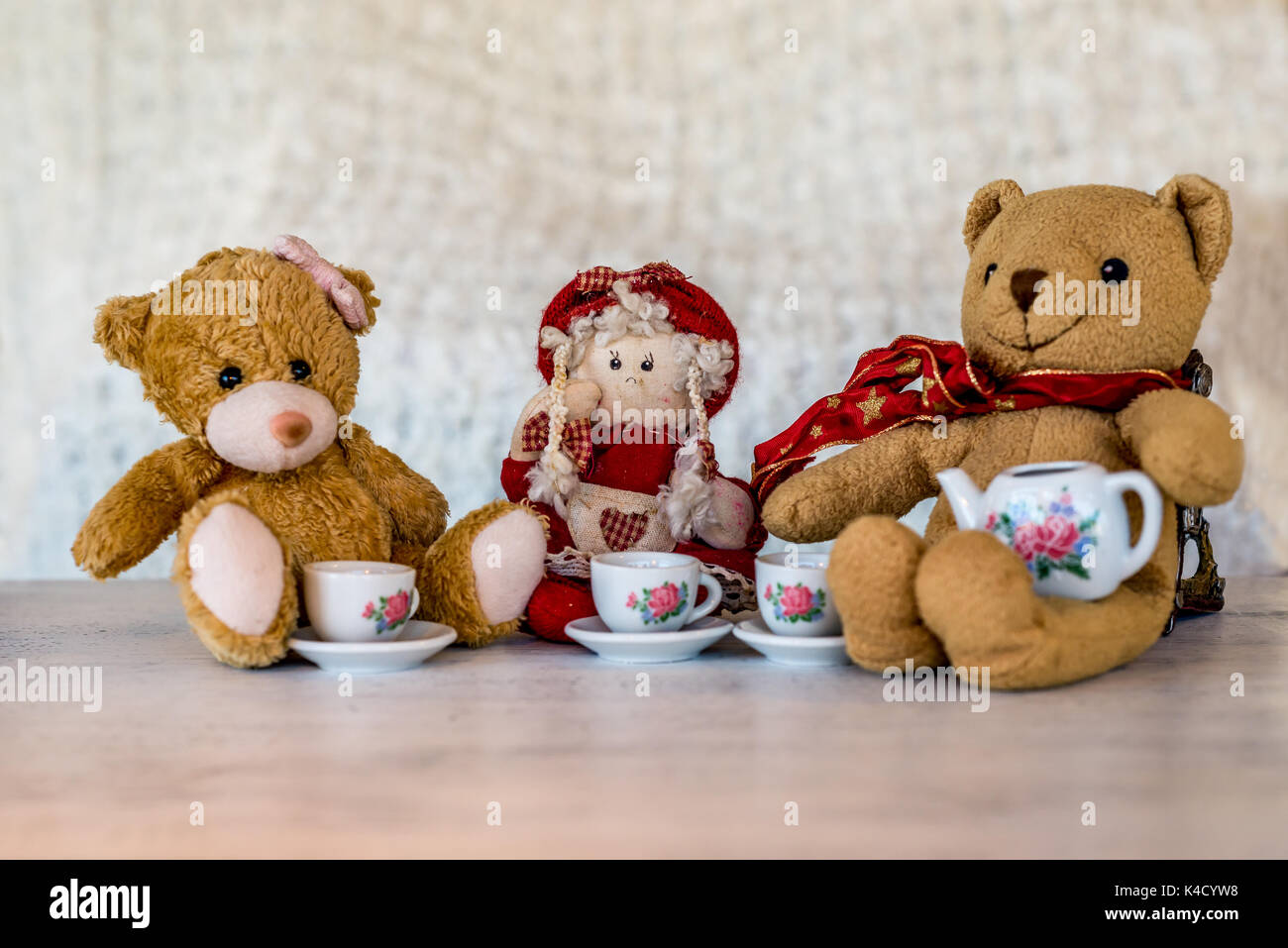 Doll girl tea party hi-res stock photography and images - Alamy