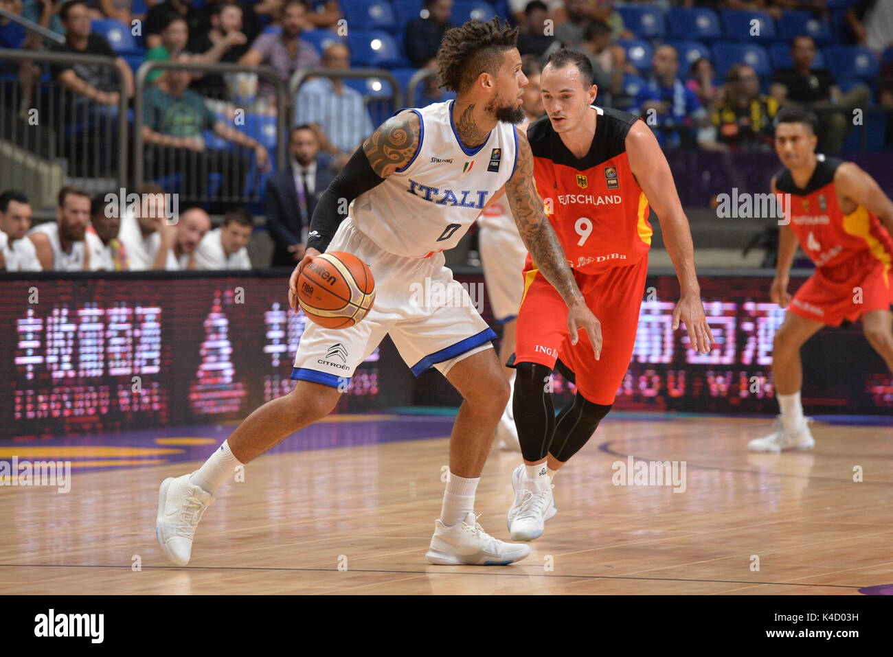Daniel Hackett of Italy during Erurobasket Group B a game between Italy ...